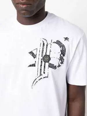 Philipp Plein Ss Gothic Plein Round-neck T-shirt - White