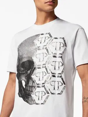 Philipp Plein Graphic-print Cotton T-shirt - White