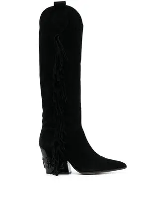 Philipp Plein Calf-leather Cowboy Boots