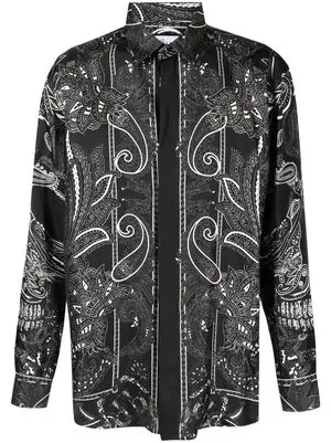 Philipp Plein Dandy Paisley-print Silk Shirt