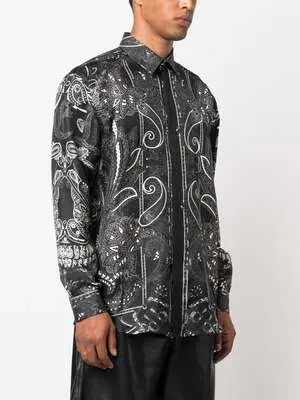 Philipp Plein Dandy Paisley-print Silk Shirt
