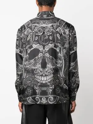 Philipp Plein Dandy Paisley-print Silk Shirt