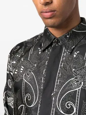 Philipp Plein Dandy Paisley-print Silk Shirt