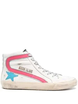 GOLDEN GOOSE Slide High-top Sneakers - White