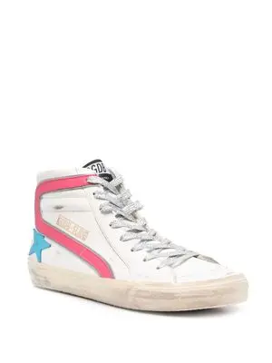 GOLDEN GOOSE Slide High-top Sneakers - White