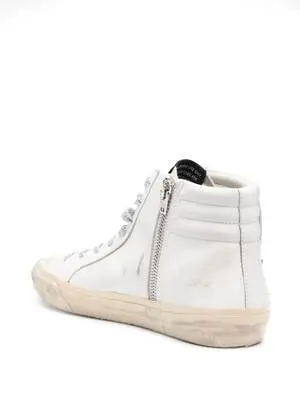GOLDEN GOOSE Slide High-top Sneakers - White