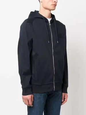 BOSS Logo-patch Drawstring Hoodie