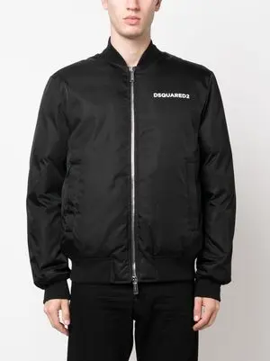 Dsquared2 X Manchester City Logo-print Bomber Jacket