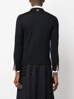 Thom Browne Jersey Stitch Crew Neck Jumper - Blue