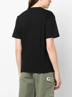 Carhartt Work In Progress Logo-patch Organic Cotton T-shirt - Black