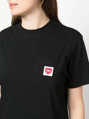 Carhartt Work In Progress Logo-patch Organic Cotton T-shirt - Black