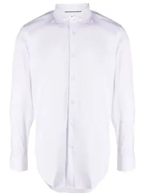 BOSS Slim-fit Shirt In Easy-iron Cotton-blend Poplin - White
