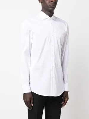 BOSS Slim-fit Shirt In Easy-iron Cotton-blend Poplin - White