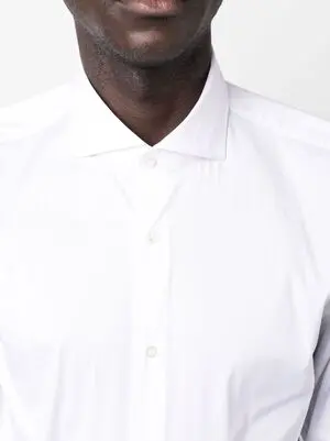 BOSS Slim-fit Shirt In Easy-iron Cotton-blend Poplin - White
