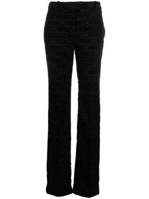 Moschino Monogram-print Tailored Trousers