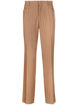 Moschino Stripe-pattern Tailored Trousers - Brown