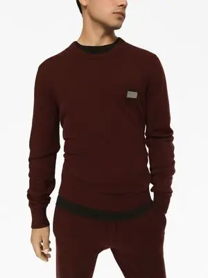 Dolce & Gabbana Logo-plaque Wool Jumper