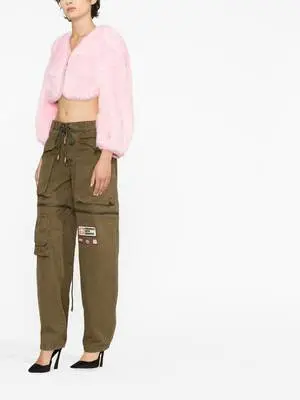 Dsquared2 Faux Fur Cropped Jacket