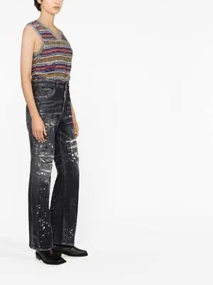 Dsquared2 Distressed Bootcut Jeans