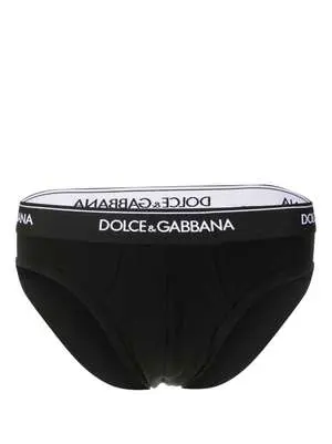 Dolce & Gabbana Logo-waistband Brief - Black