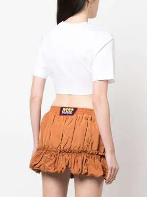 Dsquared2 Dsq2- Print Cropped T-shirt