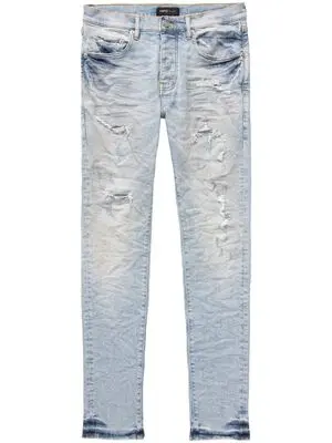PURPLE BRAND Distressed Skinny Jeans - Blue