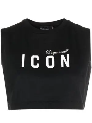 Dsquared2 Icon Logo-print Tank Top - Black