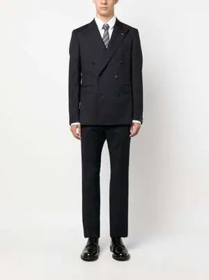 Tagliatore Brooch-detail Double-breasted Suit