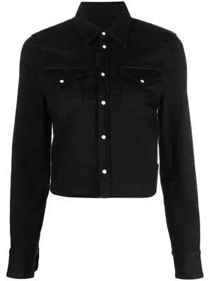 Dsquared2 Cropped Denim Shirt