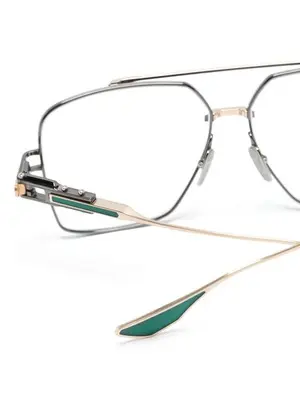 Dita Grand Emperik Square-frame Glasses - Black