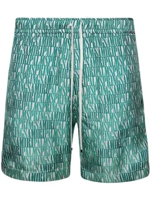 Amiri X Palm Logo-print Deck Shorts