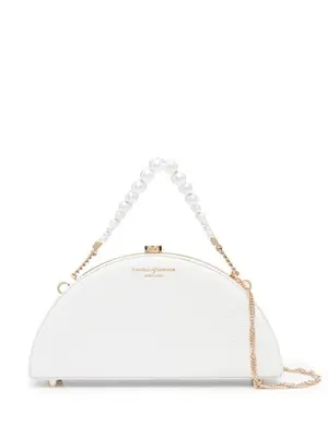ASPINAL OF LONDON Luna Clutch Bag - White