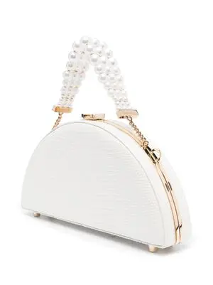 ASPINAL OF LONDON Luna Clutch Bag - White