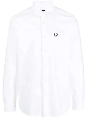 Fred Perry Logo-embroidered Cotton Shirt