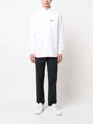 Fred Perry Logo-embroidered Cotton Shirt