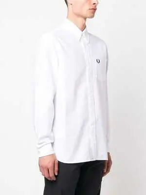 Fred Perry Logo-embroidered Cotton Shirt