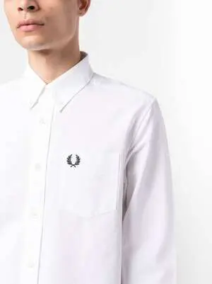 Fred Perry Logo-embroidered Cotton Shirt
