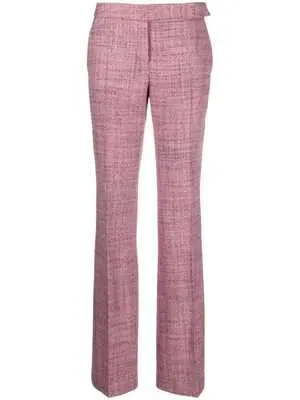 Stella McCartney Mélange-effect Wool Trousers