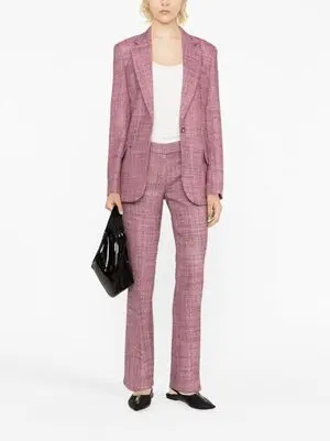 Stella McCartney Mélange-effect Wool Trousers