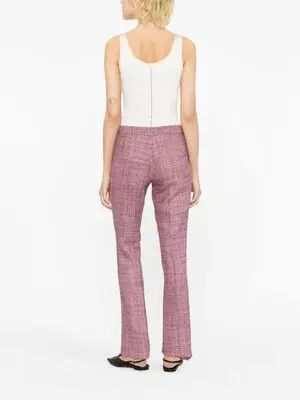 Stella McCartney Mélange-effect Wool Trousers