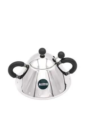 ALESSI Logo-print Sugar Bowl & Spoon Set
