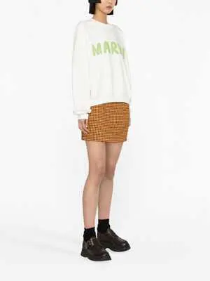 Marni Check Pattern Miniskirt