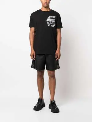 Philipp Plein Logo-print Cotton T-shirt - Black