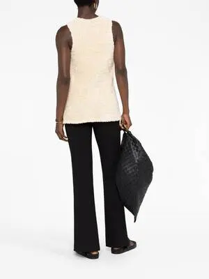JIL SANDER Frayed Knitted Top