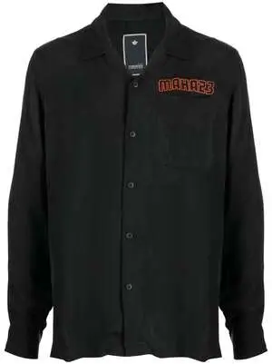 MAHARISHI Year Of The Rabbit-embroidered Shirt - Black