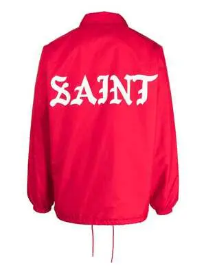 SAINT MXXXXXX Logo-print Shirt Jacket