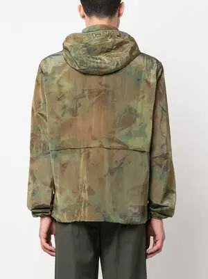 Herno Camouflage-pattern Hooded Bomber Jacket