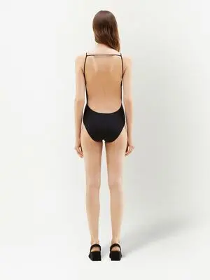 COURREGES Logo-patch Detail Swimsuit