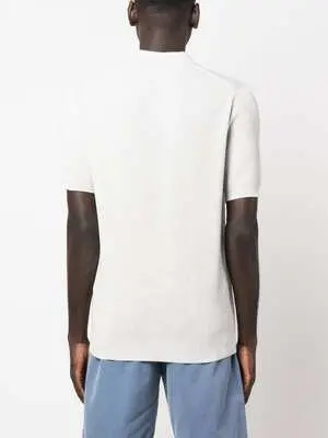 Brunello Cucinelli Ribbed-knit T-shirt - Grey