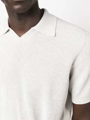Brunello Cucinelli Ribbed-knit T-shirt - Grey